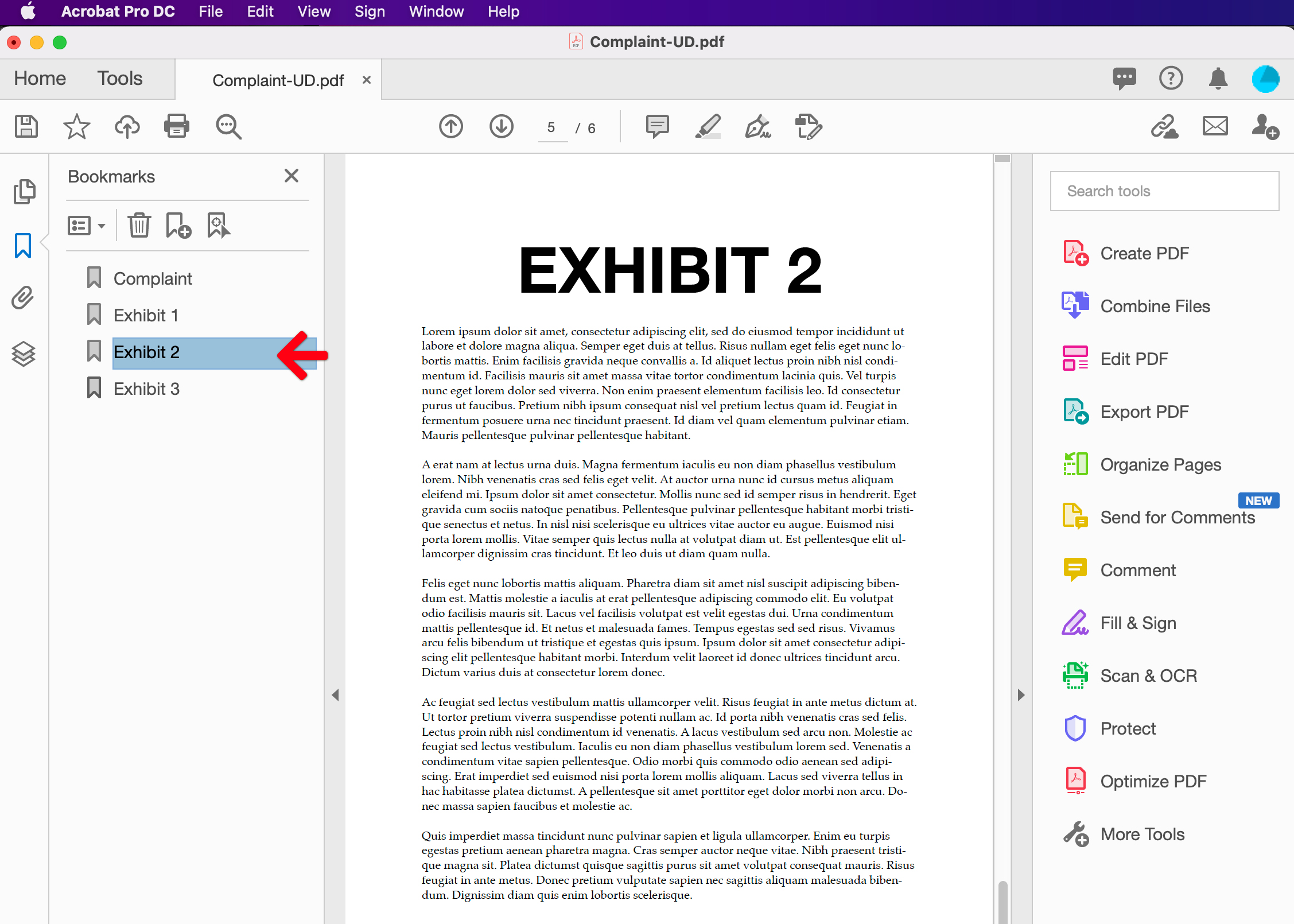 Bookmark PDF Documents With Adobe Acrobat Before E Filing Them E